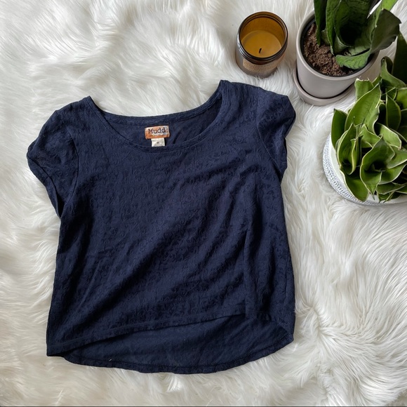 Mudd | Tops | Navy Blue Lace Kohls Mudd Top | Poshmark
